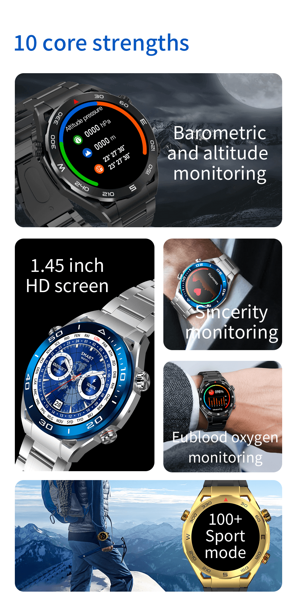 SK4 SmartWatch Multifunctional Bluetooth Talk Casual Smart Watch For ...